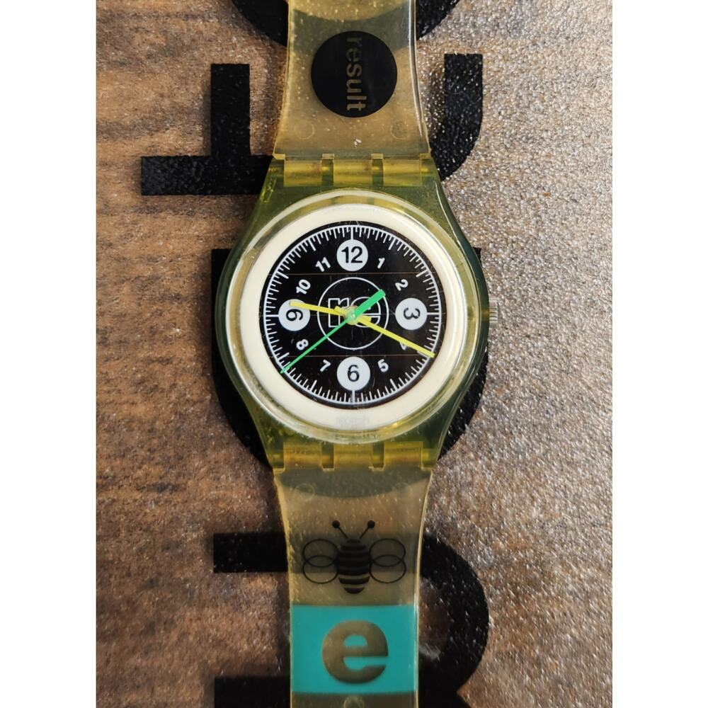 Vintage Swatch Solar Watch Recharge Srg101 With Case … - Gem
